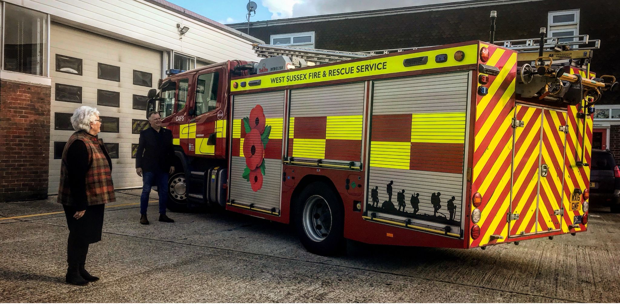 West Sussex Fire Engines Fitted With New Graphics To Pay Tribute To Fallen Heroes Ahead Of